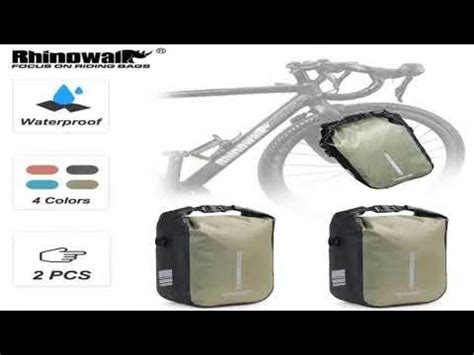 Rhinowalk 2 Pcs Bike Fork Bag Quick Release Waterproof 4l 6l Cycling