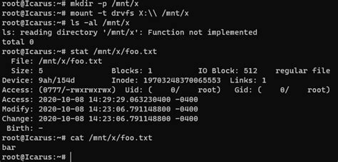 WSL S Drvfs Can T List Directories On Many Third Party Filesystems Issue Microsoft