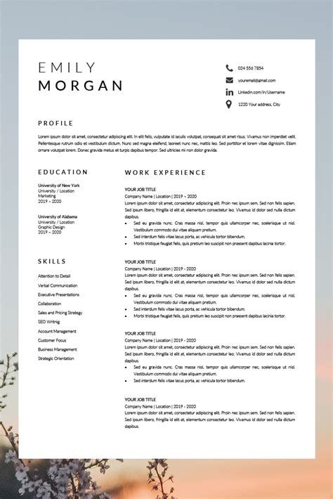 Linkedin Resume Templates