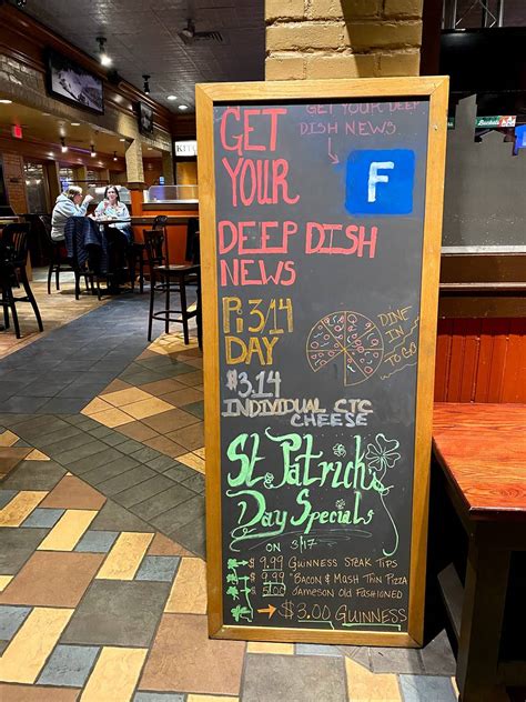 Menu At Uno Pizzeria And Grill Dedham 270 Providence Hwy