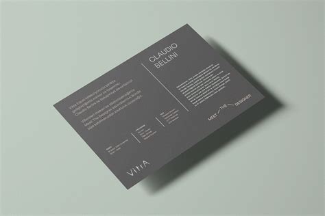 Visual Brand Identity For Vitra Meet The Designer On Behance