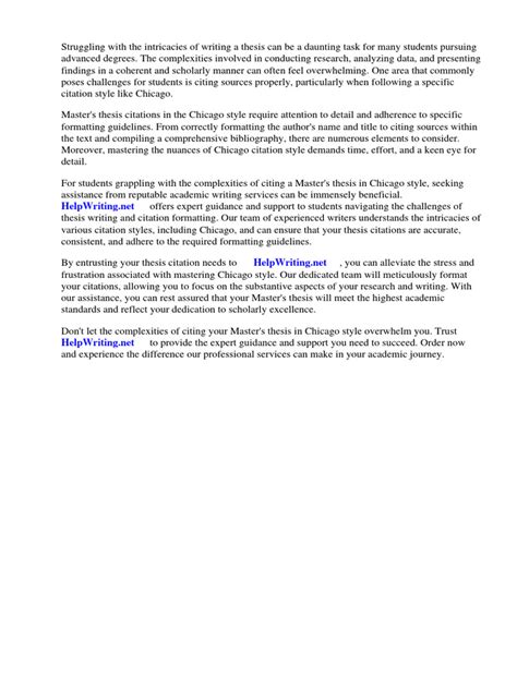 How To Cite Masters Thesis In Chicago Pdf Citation Thesis