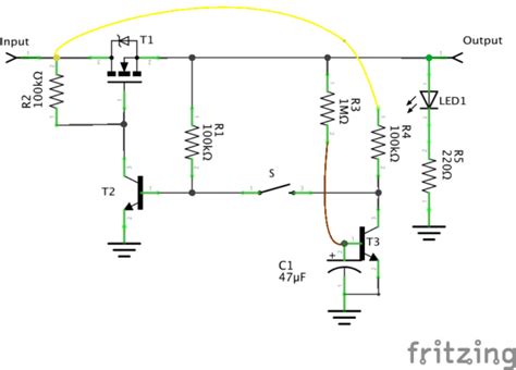 simple soft latch switch using push button electronics lab