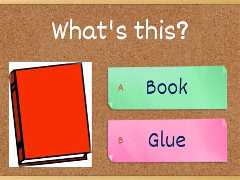 Classroom Objects 1st Grade Quiz