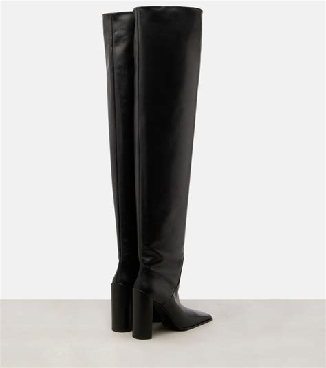 Alaïa 90 Leather Over The Knee Boots AlaÏa