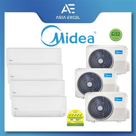 Midea All Easy Pro Ai Premium Series 9k 12k 18k 24k Btu R32 Inverter Smart Wifi 5 Ticks