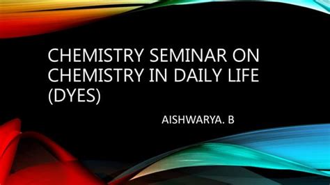 Classification Of Dyes Pptx