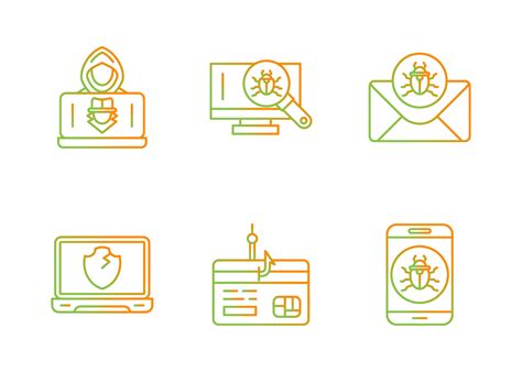 Cyber Attack Vector Icon Set 17358613 Vector Art At Vecteezy