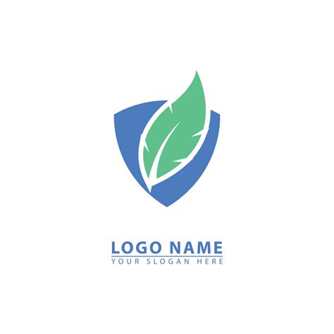 Leaf Shield Logo Icon 33067170 Vector Art At Vecteezy