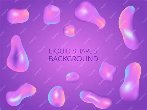 Premium Vector Translucent Liquid Bubble Shape Refraction