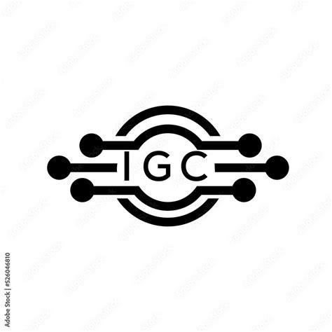 Igc Letter Logo Igc Best White Background Vector Image Igc Monogram