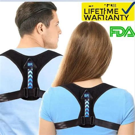 남녀공용 조절식 자세 교정기 목 등 어깨 지지용 쇄골 상부 등 버팀대등받이 Aliexpress
