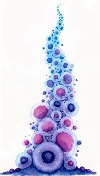 Free Cellular Blue Ascent Image Watercolor Cellular Bubbles