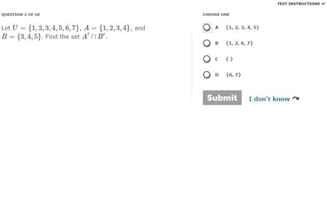 Solved Let U {1 2 3 4 5 6 7} A {1 2 3 4} And B