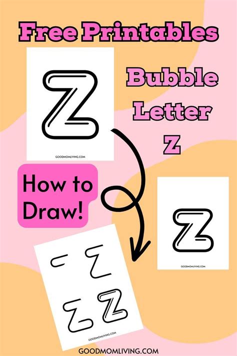 Printable Bubble Letter Z Bubble Letters Alphabet Bubble Letters