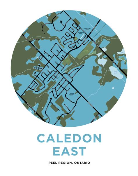 Caledon East Map Print Jelly Brothers