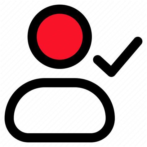 user verification identity check verified authenticated icon