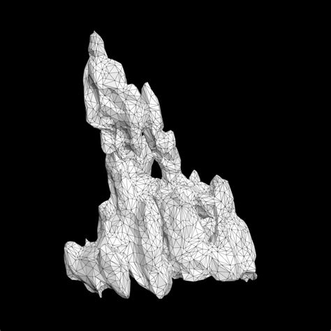 Low Poly Cave Eroded Limestone Flippednormals