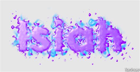 Isiah Text Effect And Logo Design Name