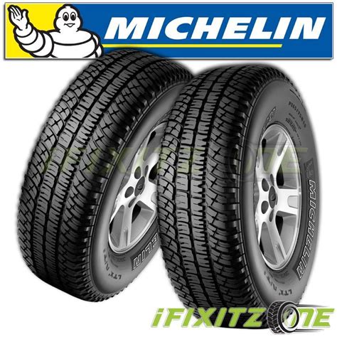 2 Michelin Ltx At226570r17 121r All Terrain 60000 Mile Tires White