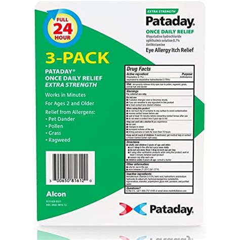 Pataday Eye Drops Extra Strength 25 Ml 3 Pack Reliableandfast