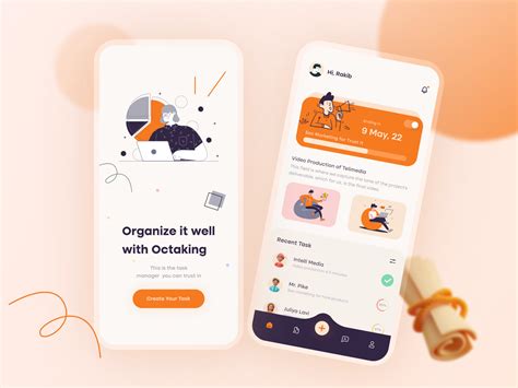 Task Manager App UI By Rakibul Hasan On Dribbble