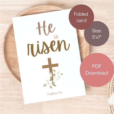 Scripture Easter Cards Printable Easter Cards Christian Etsy