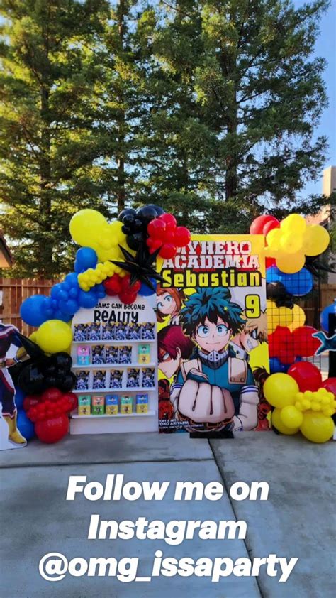 My Hero Academia Birthday Party My Hero Academia Party Birthday