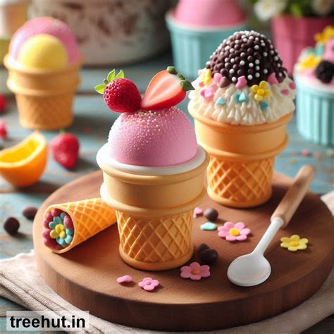 Ice Cream Cone Cupcake Decoration Ideas For Café Cupcake Ideas Mini