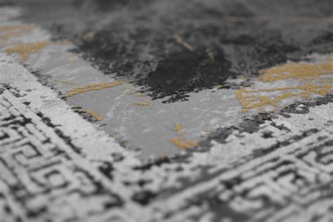 Aspendos Modern 4390a Grİ Sari Akrİlİk Makİna Halisi