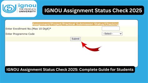Ignou Assignment Status Check 2025 Complete Guide For Students