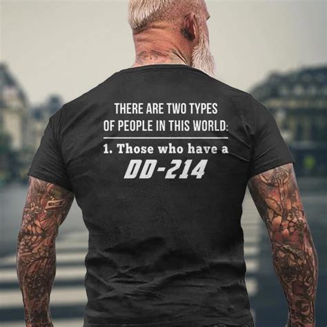 There Are Two Types Of People In This World Mens T Shirt Back Print