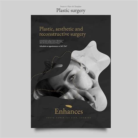 Free Psd Flat Design Plastic Surgery Template