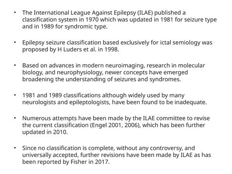 Classificationofepilepsyandseizurepptx Ilae Classification Of