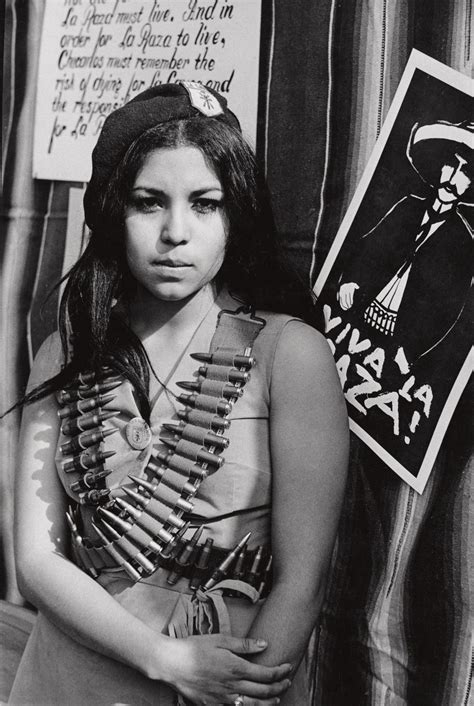 A Woman In Las Adelitas De Aztlán A Womens Organization That