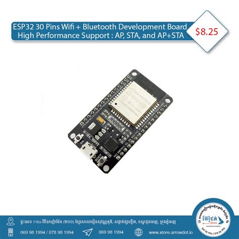 Esp32 30pins Wifi Bluetooth Development Board Arrowdot Store