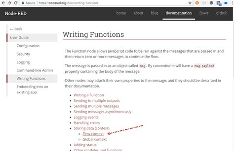 Storing Data In A Flow Function Persistentcontext Data Node Red Optoforums