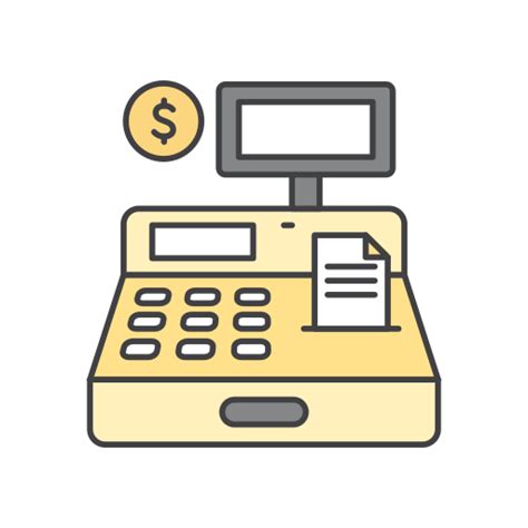 Cashier Machine Generic Color Outline Icon