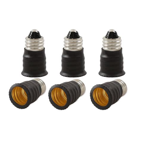 E Simpo 6pcs E11 Mini Candelabra Halogen Lamp Base To E12