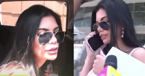 ¡impactante Samantha Batallanos Fue Captada Saliendo De La Comisaría Con El Ojo Moreteado