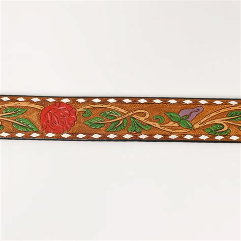 American Darling Beautifully Hand Tooled Genuine American Leather Belt