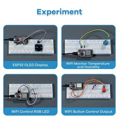 Comprar Esp32 Kit Iniciante Básico De Aprendizagem Iot Com Sensores