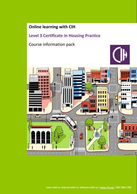 Online Learning With Cih Level 3 Certificate In Housing Practice