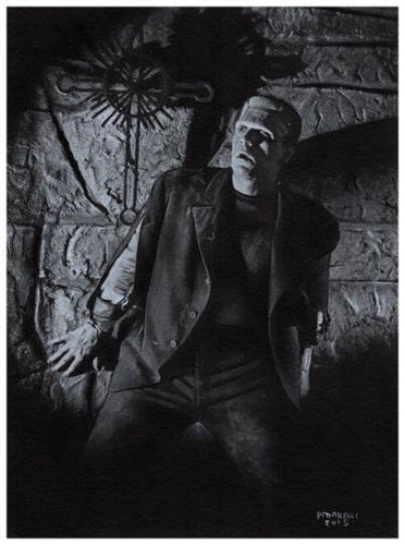 Frankenstein 1931 ~boris Karloff Original Drawing In Kevins Gallery