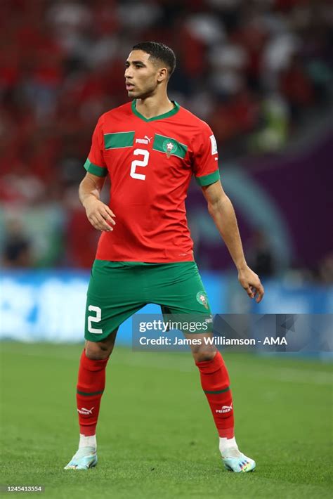 Achraf Hakimi Of Morocco During The Fifa World Cup Qatar 2022 Round