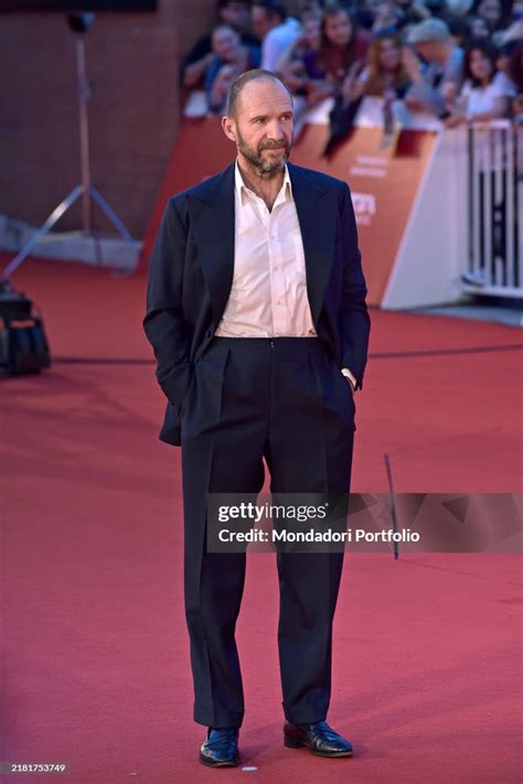 British Actor Director And Film Producer Ralph Fiennes At Rome Film