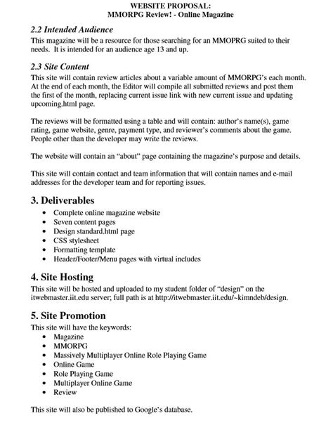 Website Redesign Proposal Template