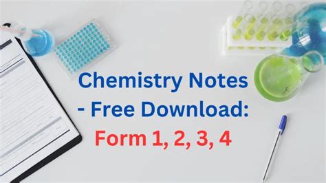 Chemistry Notes Free Download Form 1 2 3 4 Teachers Updates