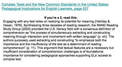 Pedagogical Implications For English Learners Psusd English Learner