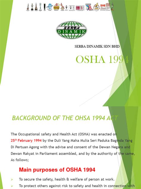 Osha 1994 Pdf Occupational Safety And Health Safety